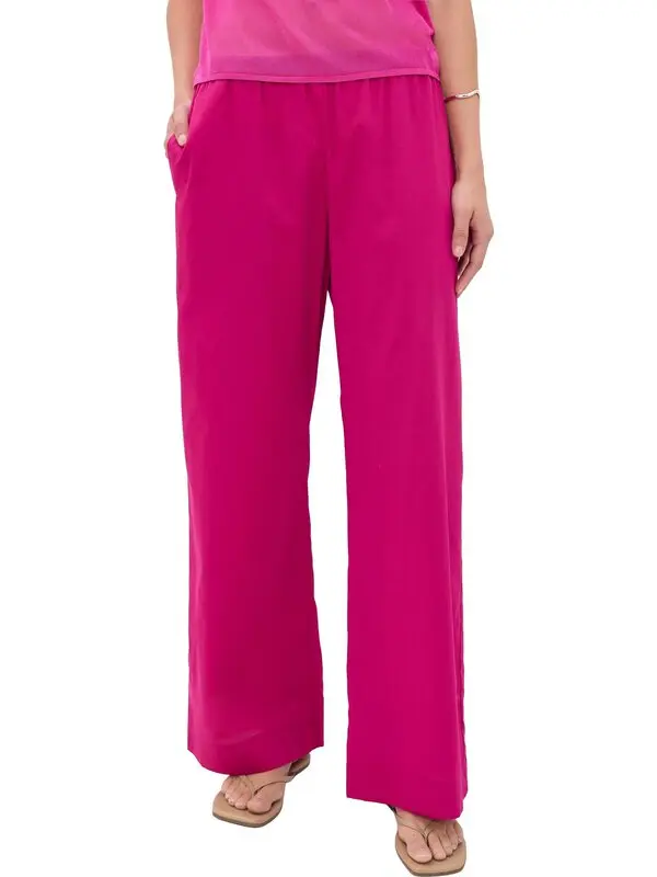 LESET Yoko Pocket Pants - Amaranth