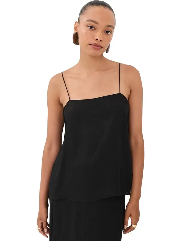 Tibi Summer Slip Cami - Black