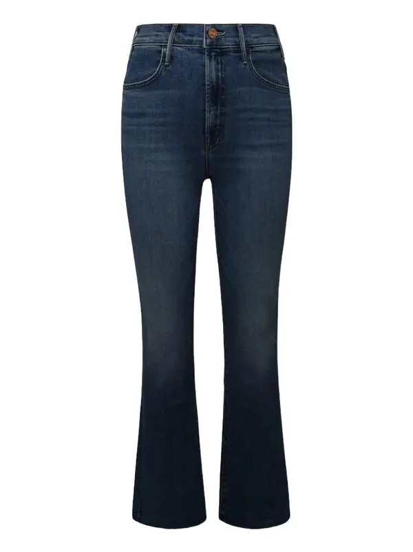 MOTHER The Hustler Ankle Fray Jeans - Black