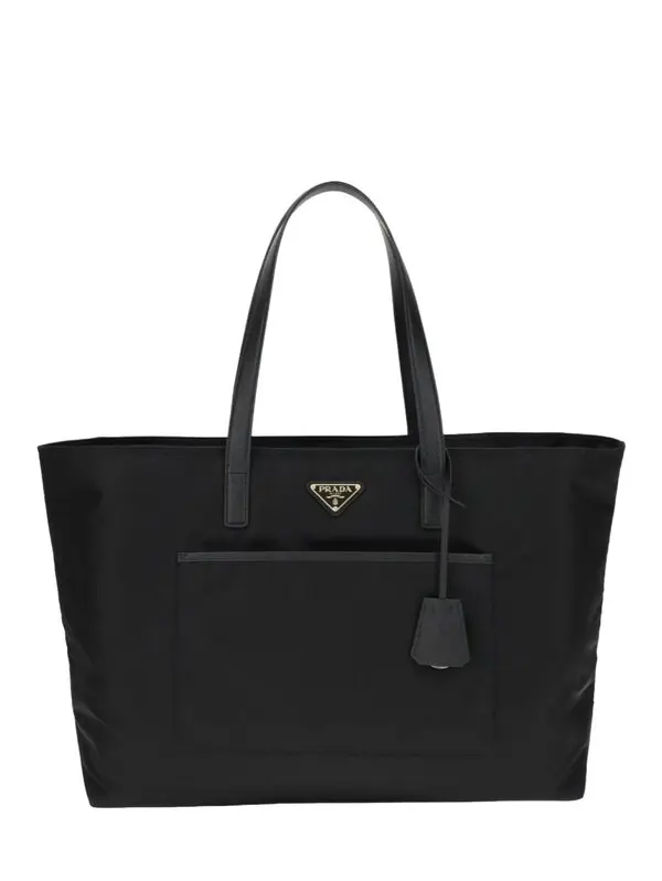 Prada Logo Tote - Black