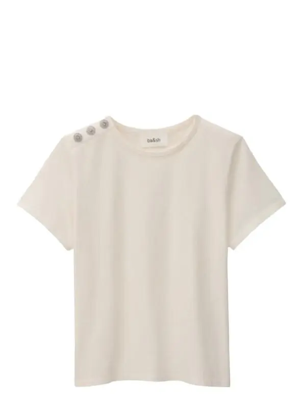 Ba&sh Elmer Embellished Shoulder T-shirt - No