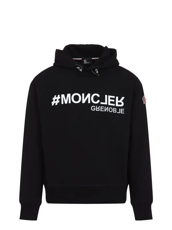 Moncler Logo Hoodie - Black