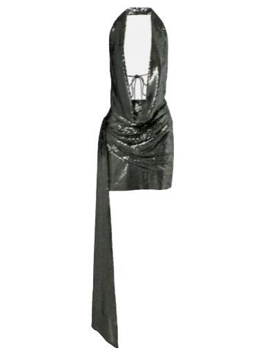 Alex Perry Draped Halterneck Sequined Mini Dress - Black