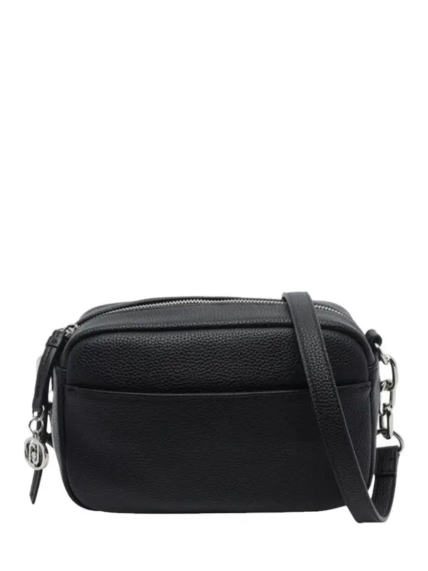 Liu Jo Logo Charm Crossbody Shoulder Bag - Black
