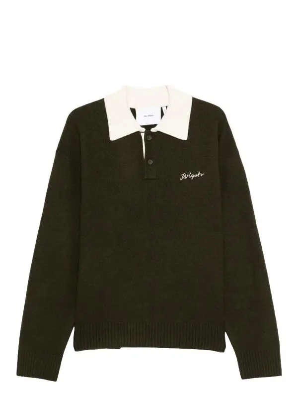 Axel Arigato Long-sleeved Polo Shirt - Black