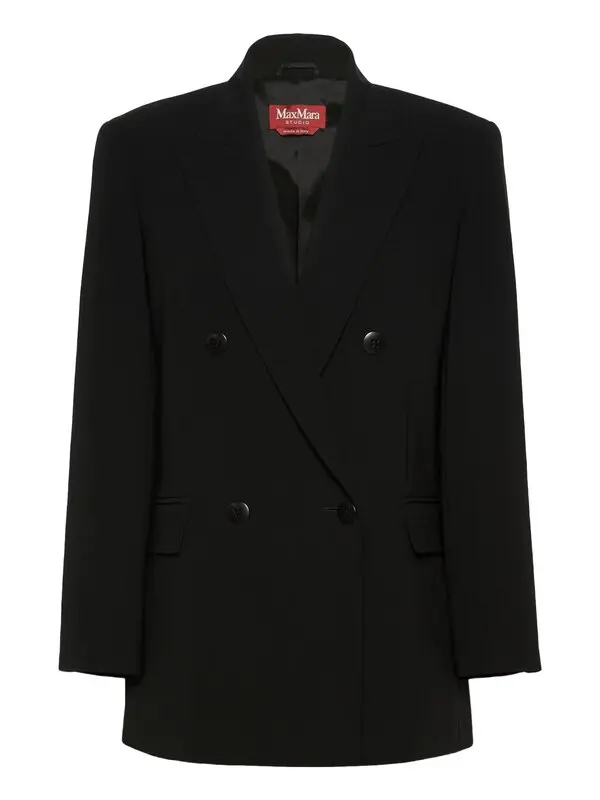Max Mara Double-breasted Coat - Black
