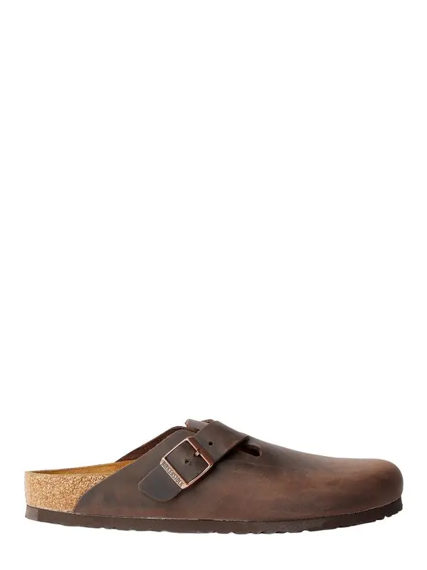 BIRKENSTOCK Boston Clogs With Side Buckle - Brown