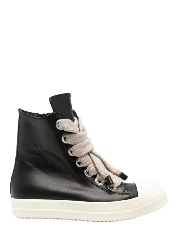 Rick Owens Jumbo-lace High-top Sneakers - Black