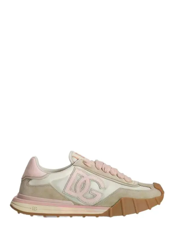 Dolce & Gabbana Dg Athletic Logo-patch Sneakers - Neutrals