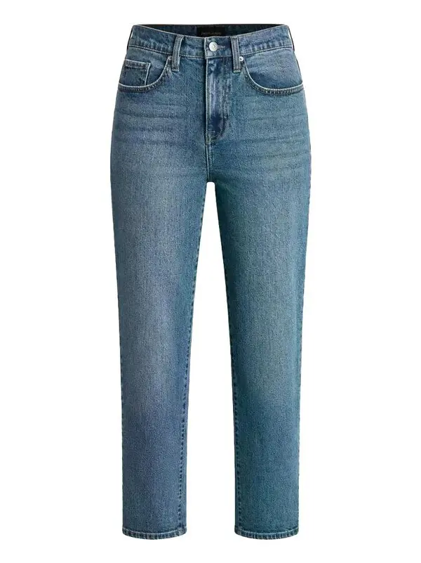 Dkny High-rise Straight-leg Jeans - Blue