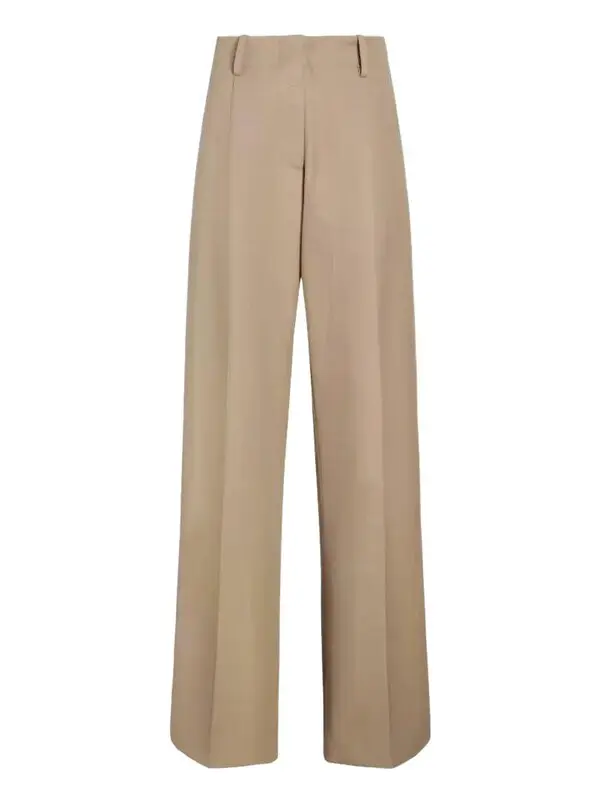 Proenza Schouler Halima Wool Gabardine Pants - Neutrals
