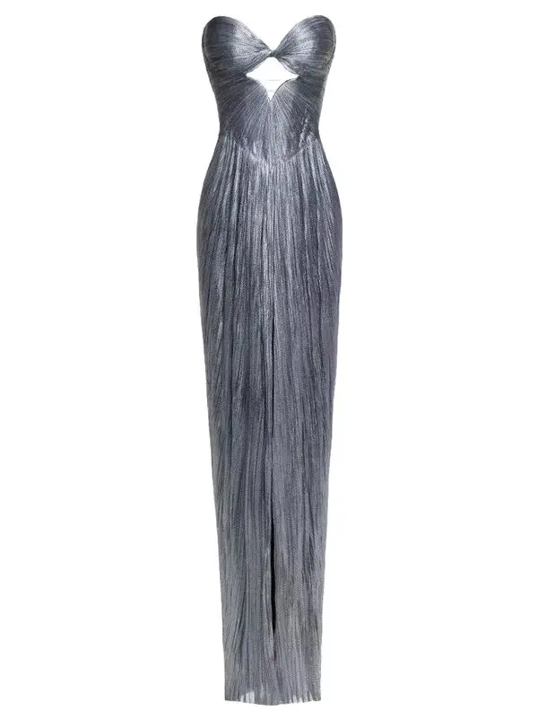 MARIA LUCIA HOHAN Stephanie Maxi Dress - Silver