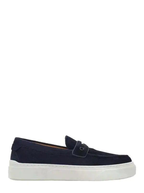 FERRAGAMO Hybrid Loafer Sneakers In Suede - Blue