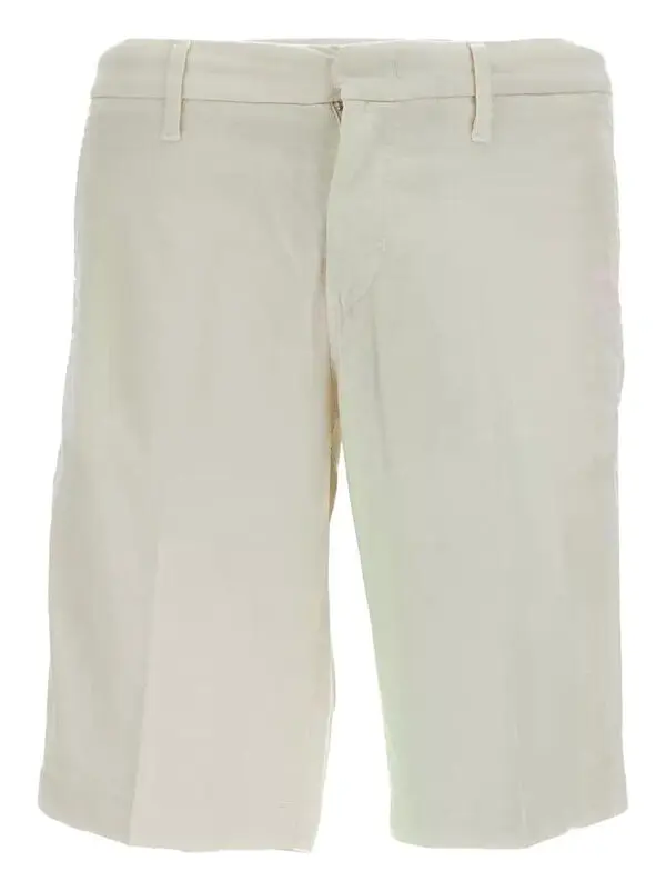 FAY Tailored Shorts With Belt Loops - Neutrals
