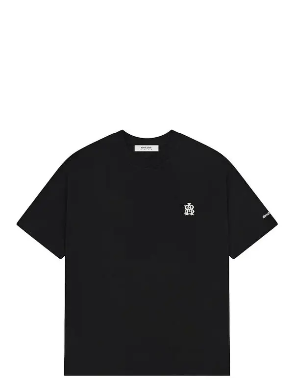 ABOUT:BLANK Monogram Cotton T-shirt - Black