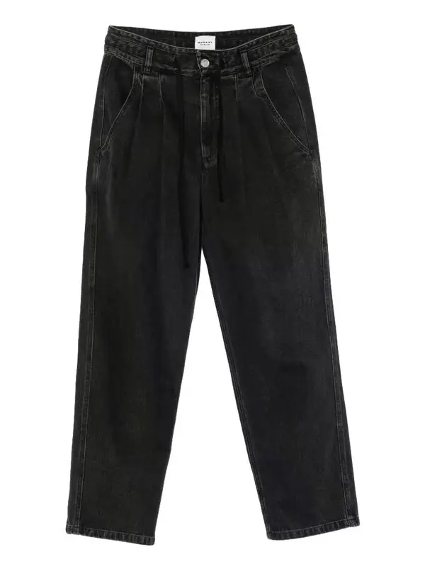 MARANT ETOILE Ilsa Drawstring Jeans - Black
