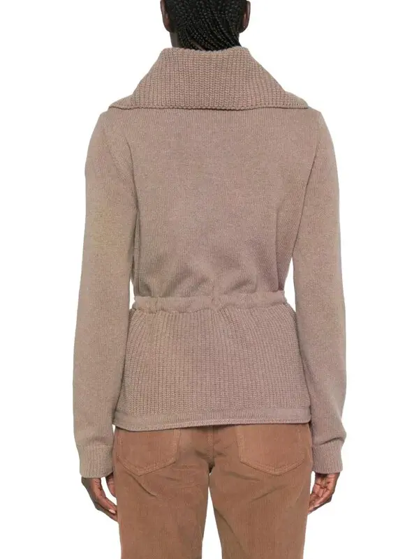 Moncler Padded Detail Cardigan - Brown