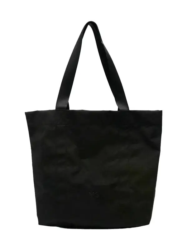 Y3 Logo Print Shoulder Bag - Black
