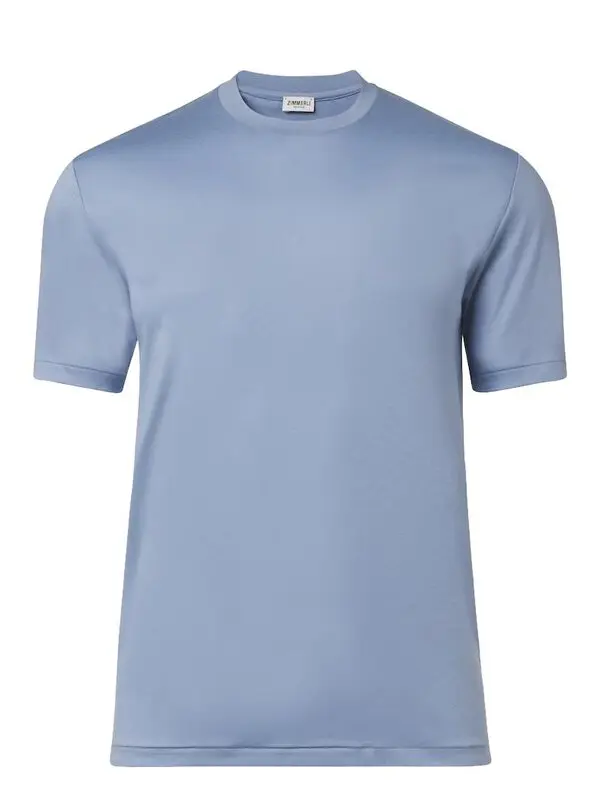 Zimmerli Cotton Jersey T-shirt - Blue
