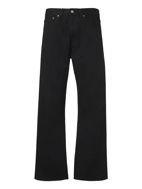 Our Legacy Third Cut Straight Jeans In Selvedge - Black