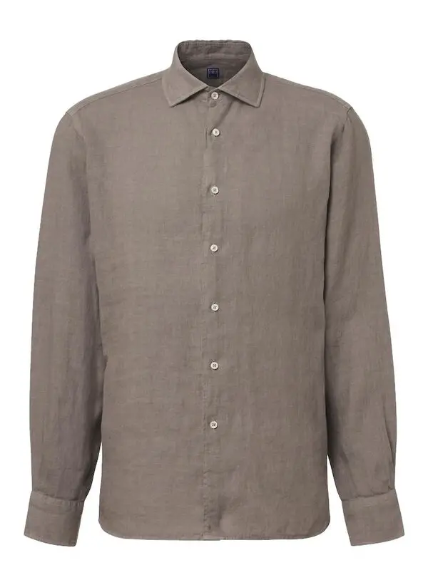 Fedeli Linen Shirt - Beige