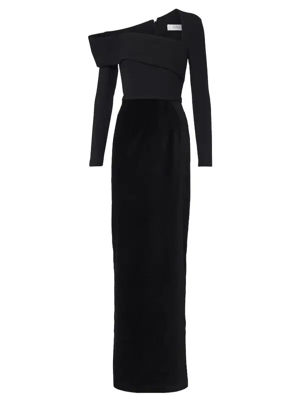 Safiyaa One-shoulder Gown - Black