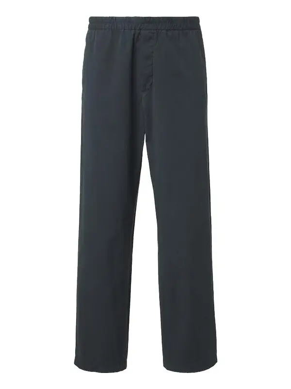 THE ROW Ari Cotton Straight Pants - Green