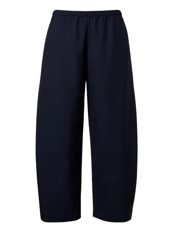 Khaite Roma Virgin Wool Wide-leg Pants - Blue
