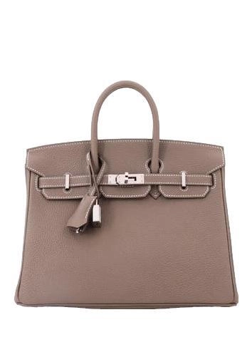 Hermès Birkin Handbag Togo With Palladium Hardware 25 - Grey