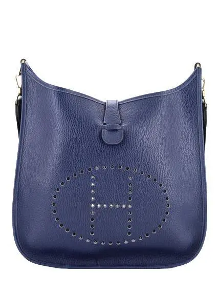 Hermès Evelyne Bag Gen I Ardennes Gm - Blue
