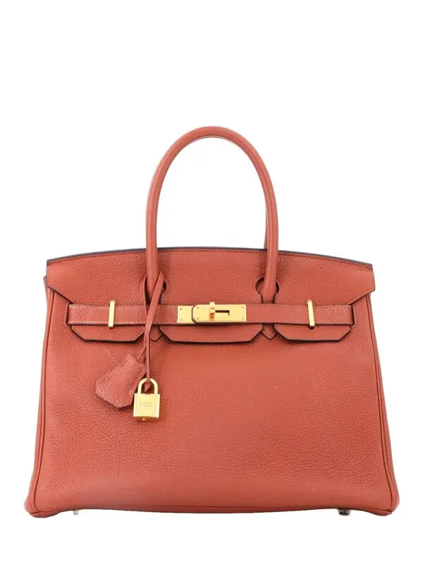 Hermès Birkin Handbag Togo With Gold Hardware 30 - Brown