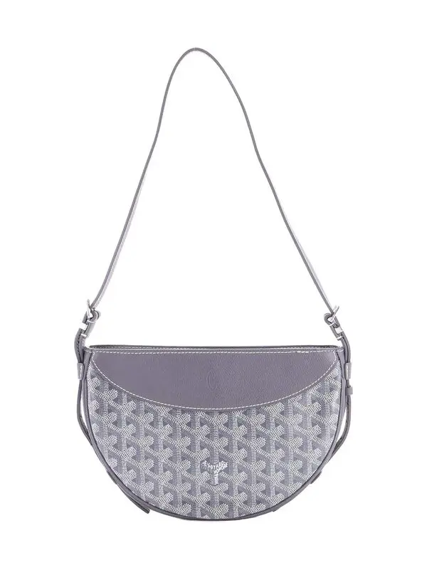 Goyard Hirondelle Shoulder Bag Coated Canvas And Leather - Gray