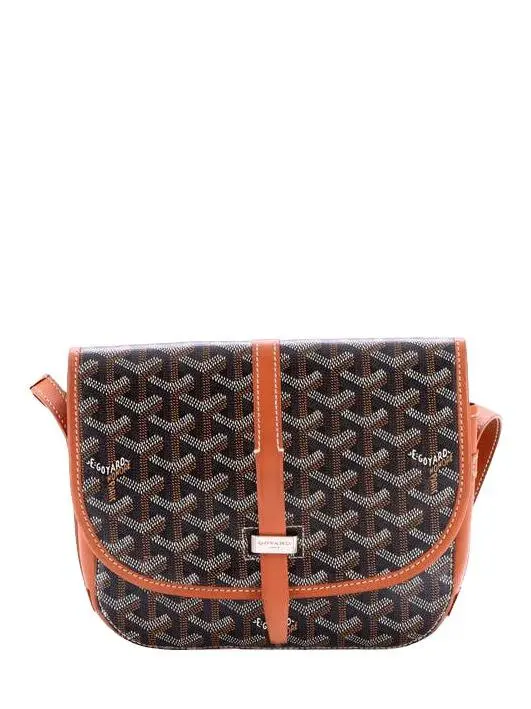 Goyard Belvedere Ii Messenger Bag Coated Canvas Pm - Brown