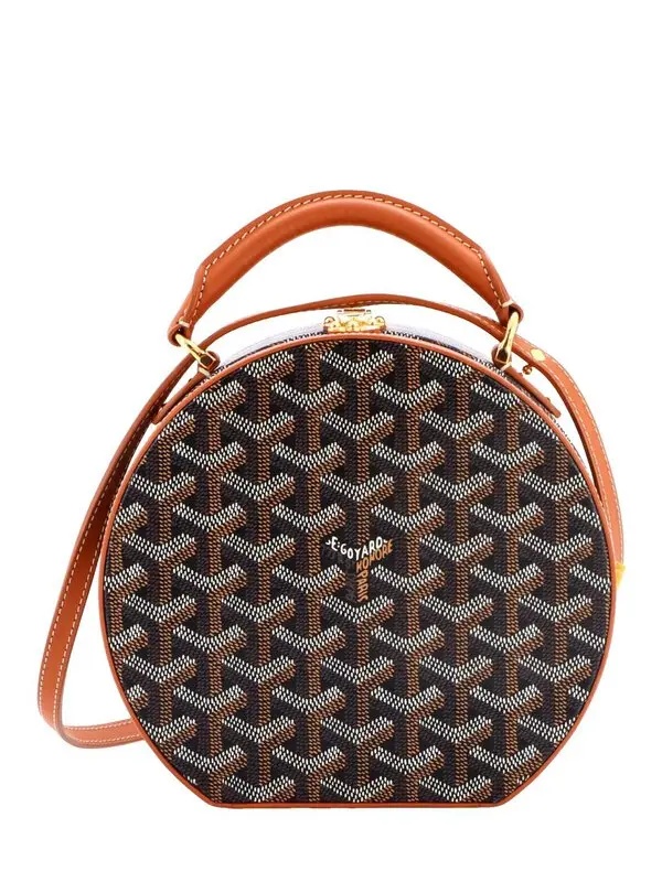 Goyard Alto Hatbox Bag Coated Canvas - Brown