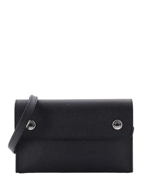 Hermès Hermesnap Wallet Bag Epsom - Black