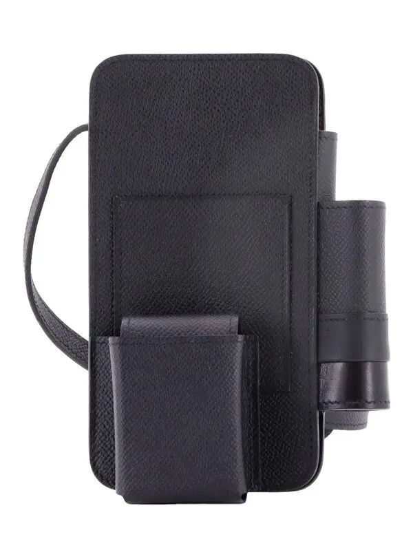 Hermès Hermesway Phone Case Crossbody Bag Epsom - Black