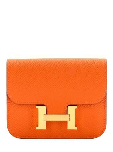Hermès Constance Slim Wallet Epsom - Orange