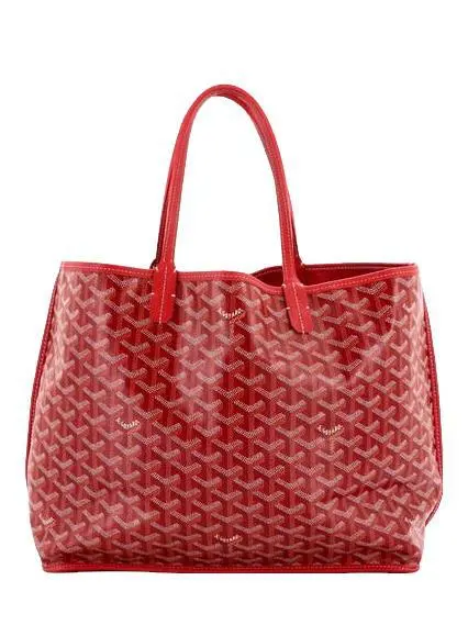 Goyard Anjou Reversible Tote Coated Canvas Pm - Red
