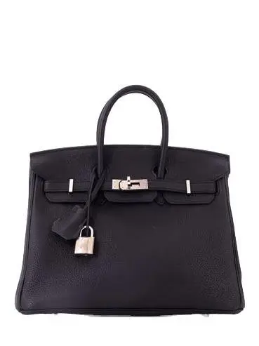 Hermès Birkin Handbag Togo With Palladium Hardware 25 - Black