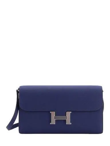Hermès Constance To Go Wallet Epsom - Blue
