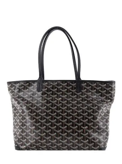 Goyard Artois Tote Coated Canvas Pm - Black