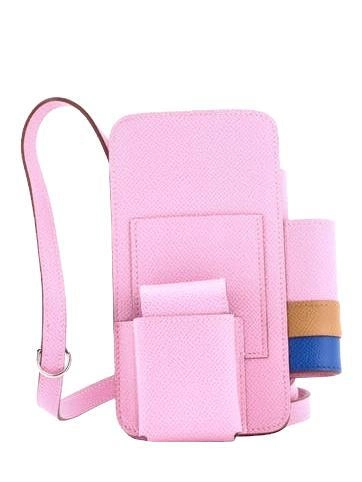 Hermès Hermesway Phone Case Crossbody Bag Epsom - Pink