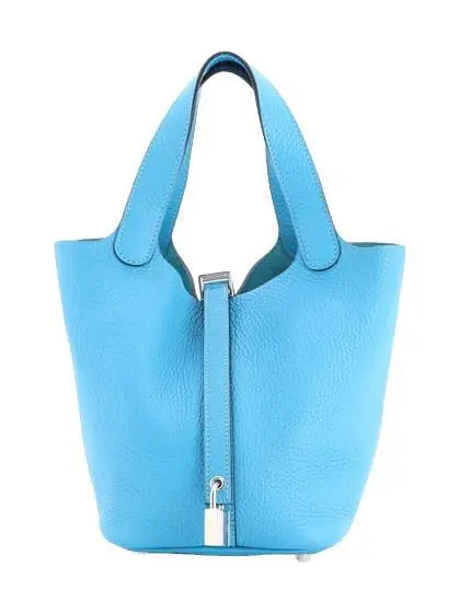 Hermès Picotin Lock Bag Clemence Pm - Blue