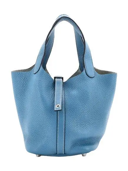 Hermès Picotin Bag Clemence Pm - Blue