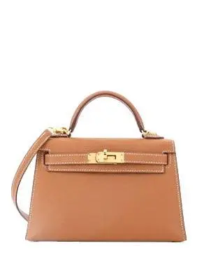 Hermès Kelly Mini Ii Bag Brown Epsom With Hardware 20 - Gold