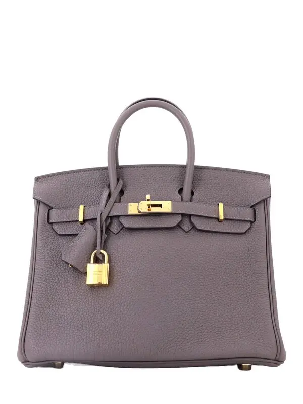 Hermès Birkin Handbag Grey Togo With Gold Hardware 25 - Gris Meyer
