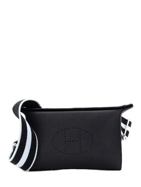 Hermès Videpoches Bag With Multicolor Strap Togo - Black