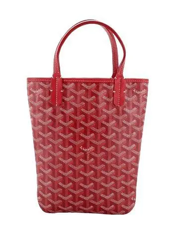 Goyard Poitiers Tote Coated Canvas Mini - Red