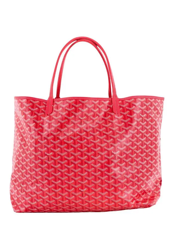Goyard Saint Louis Reversible Tote Coated Canvas And Printed Canvas Gm - Pink