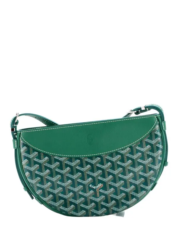 Goyard Hirondelle Shoulder Bag Coated Canvas And Leather - Green
